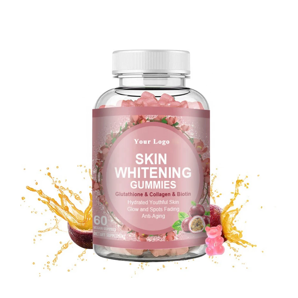 Custom Designed Glutathione Gummies Skin Whitening Herbal Supplement ...