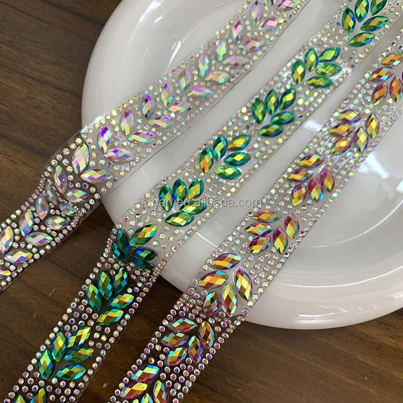 2024 Carnival Costume Jewelry Iron On Resin Trimming Hotfix Rhinestone ...