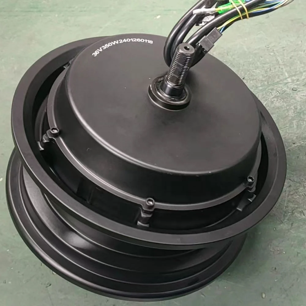 High Torque 13 Inch Geared Bldc Wheelbarrow Hub Motor 250w 350w Disc ...