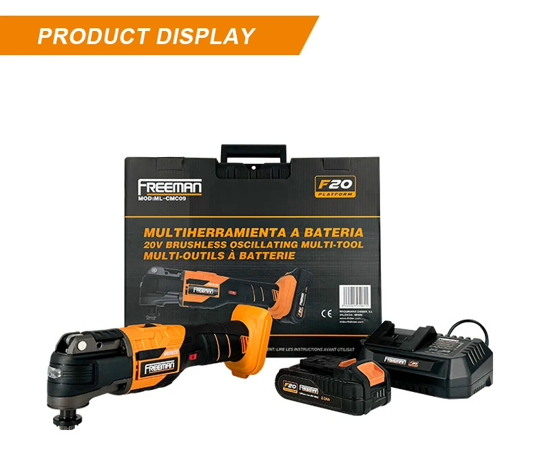 Freeman 20V Brushless 6 Variable Speed 20000 OPM Universal Saw Blade Multi Master Cordless ...