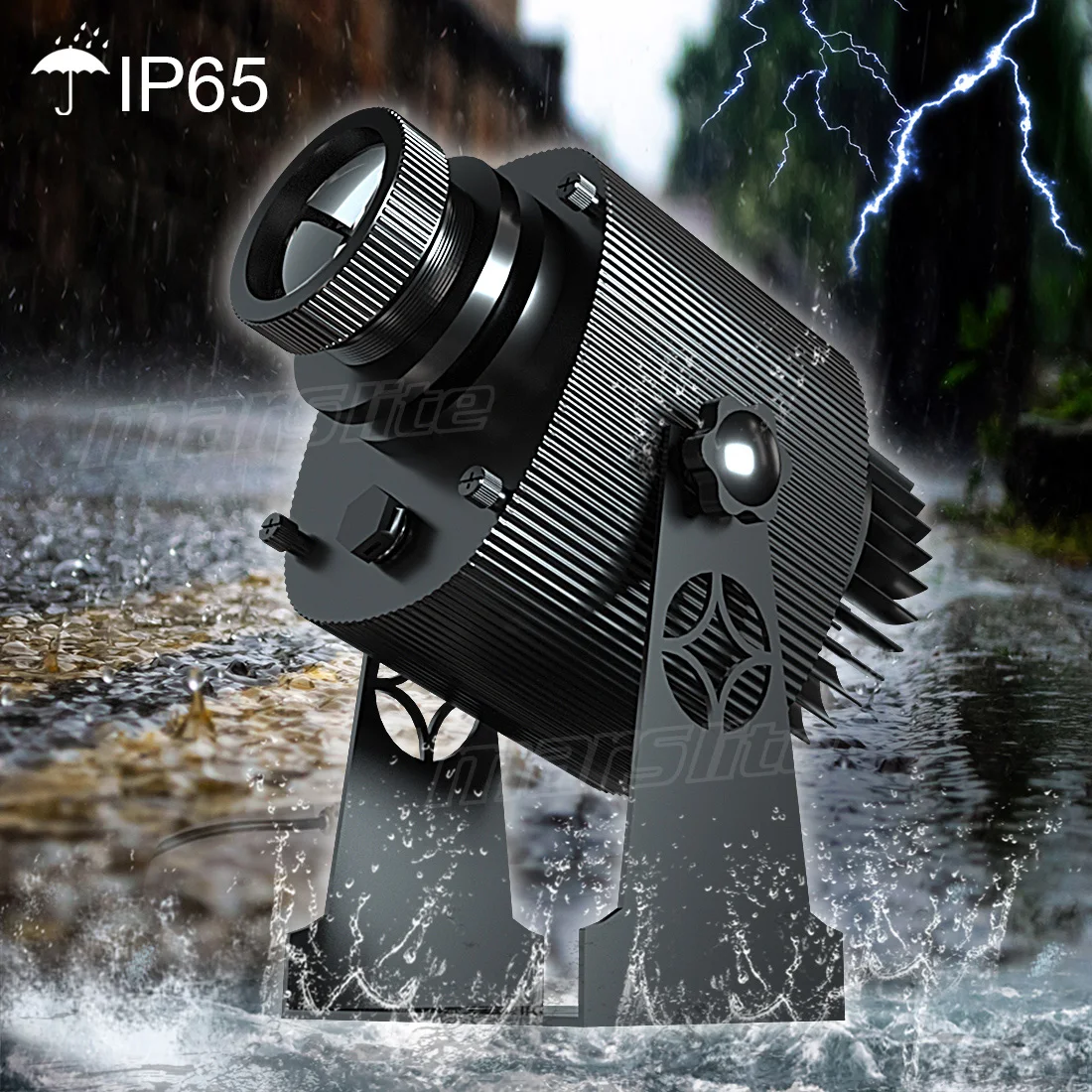 Outdoor Wall Advertising Gobo Logo Projector 50w 80w LED