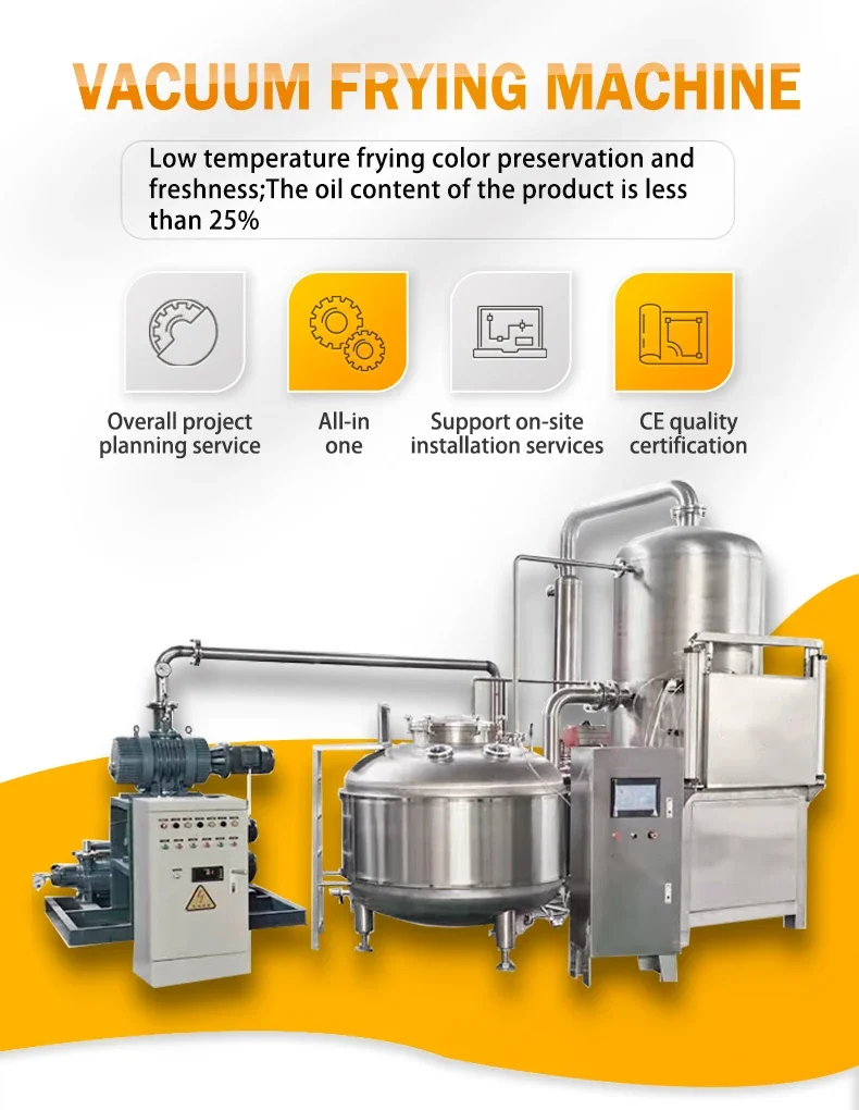 Approved Vacuum Deep Processing Frying Equipment Continuous Mini Vacuum ...