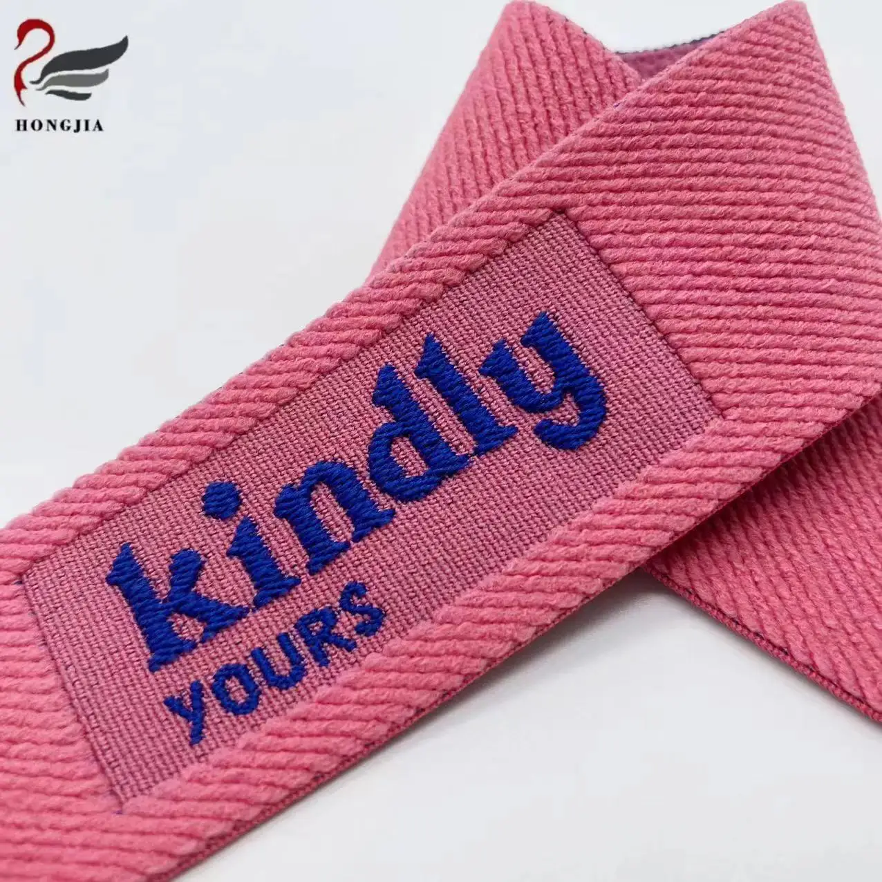 Custom Embossed And Debossed Logo Elastic Webbing Band Strap For ...