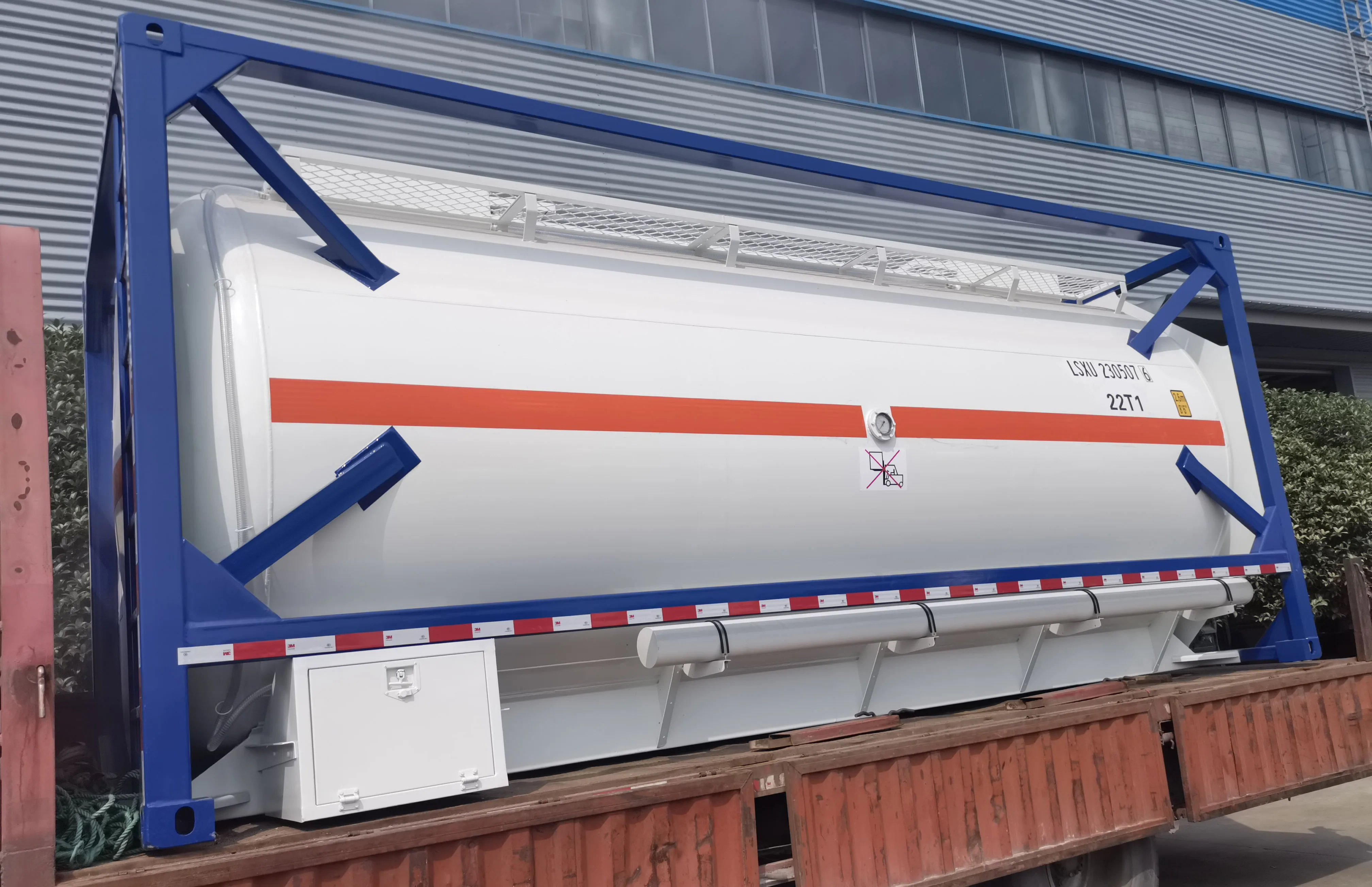 20ft Tank Container Liquid Co2 Storage Tank Stainless Steel Storage ...