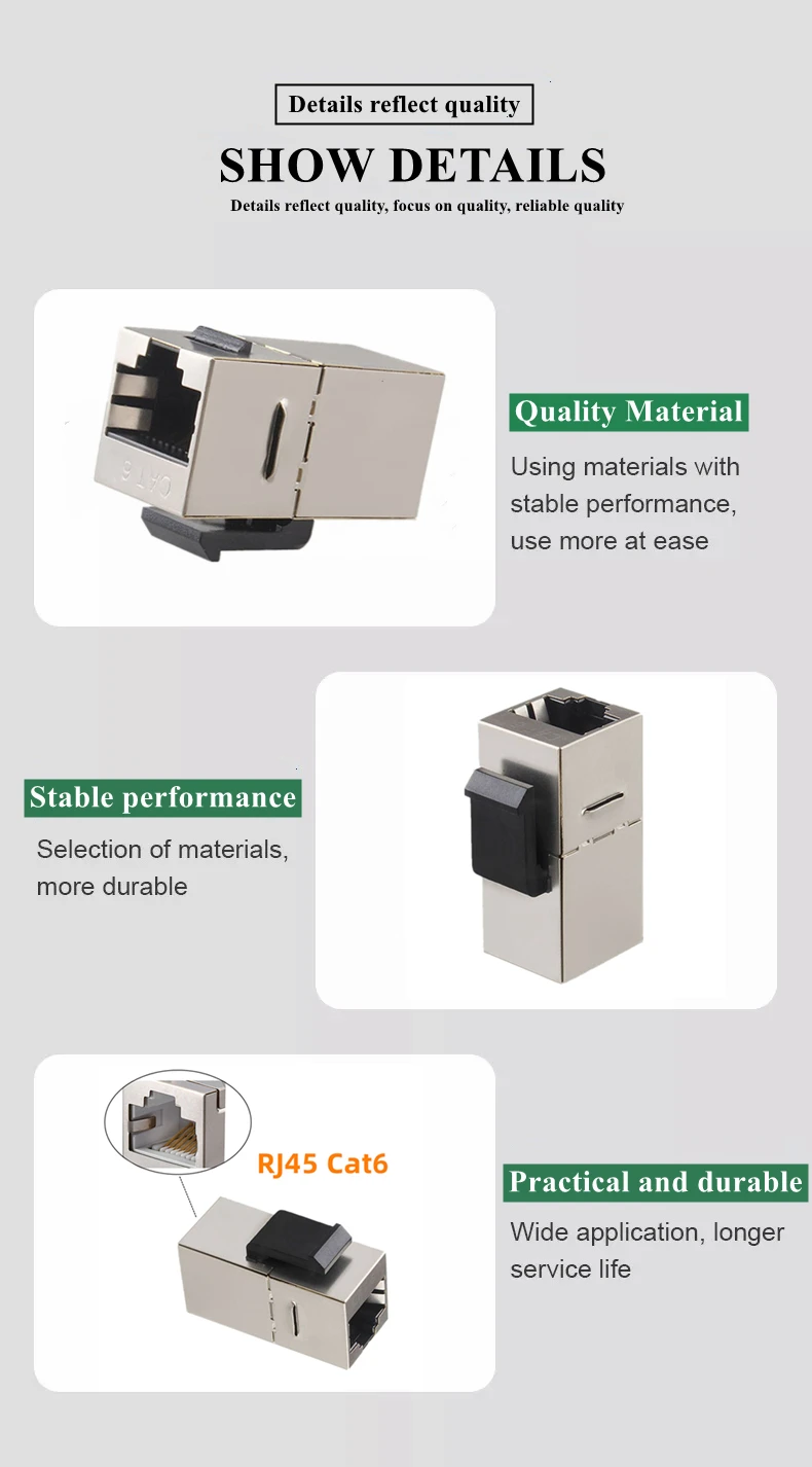 Netlink Cat6a Keystone Jack Rj45 Female Connector Cable Keystone Rj45 ...