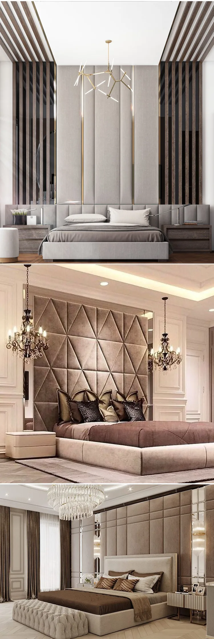 Factory Custom Size Background Wall Design Drawing Upholstered Wall ...