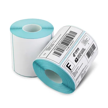 White Waybill Sticker A6 Folded Thermal Label Sticker Paper 100x150 ...