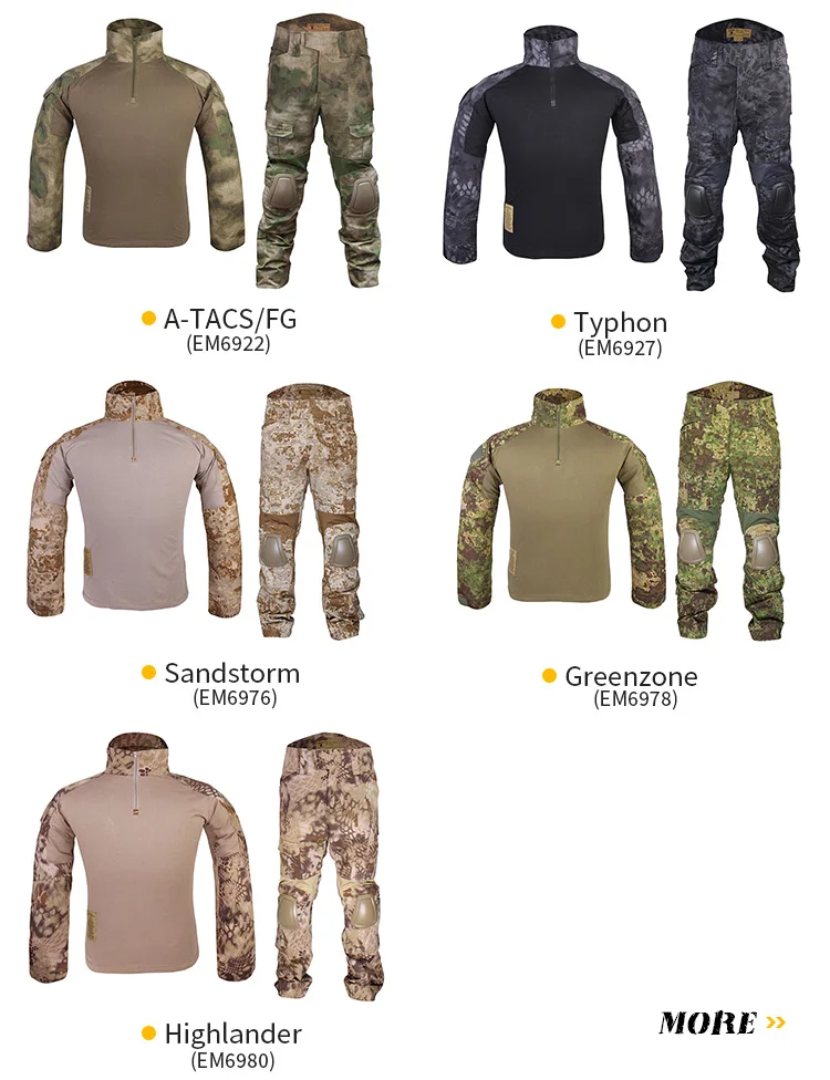Emersongear G2 Rip-Stop Tactical Frog Suit Combat Shirt Pants