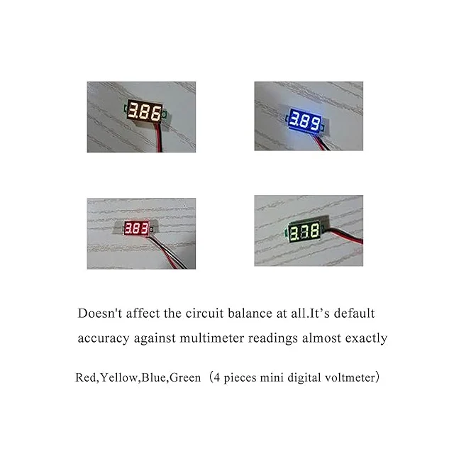 Simple Install Voltage Monitor Simple Install Led Gauge Tester 0.28 ...