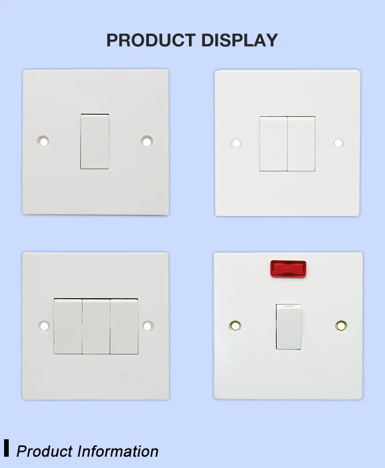 Multifunctional 3 Pin Universal Wall Sockets 13a 250v 1 Gang Single ...