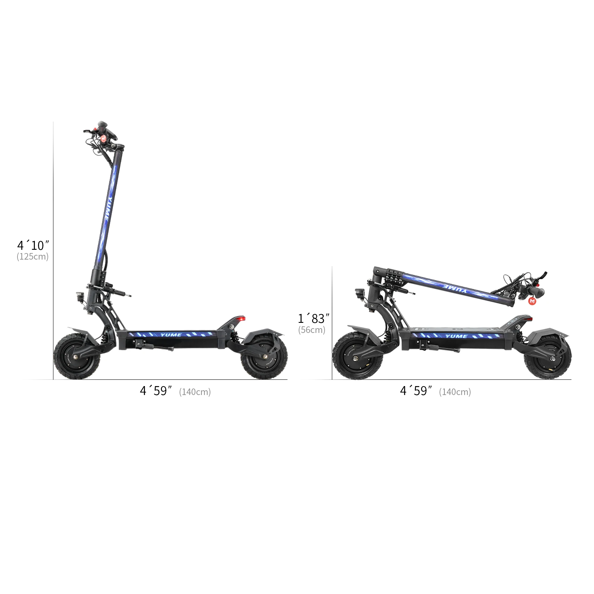YUME Hawk Electric Scooter - Foldable, Stable, and Versatile