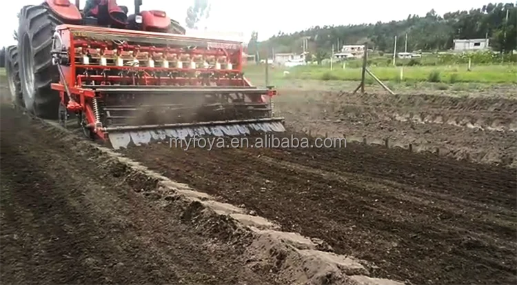 Tractor Mounted Disc No Till Alfalfa Clover Grain Grass Fertiliser And ...