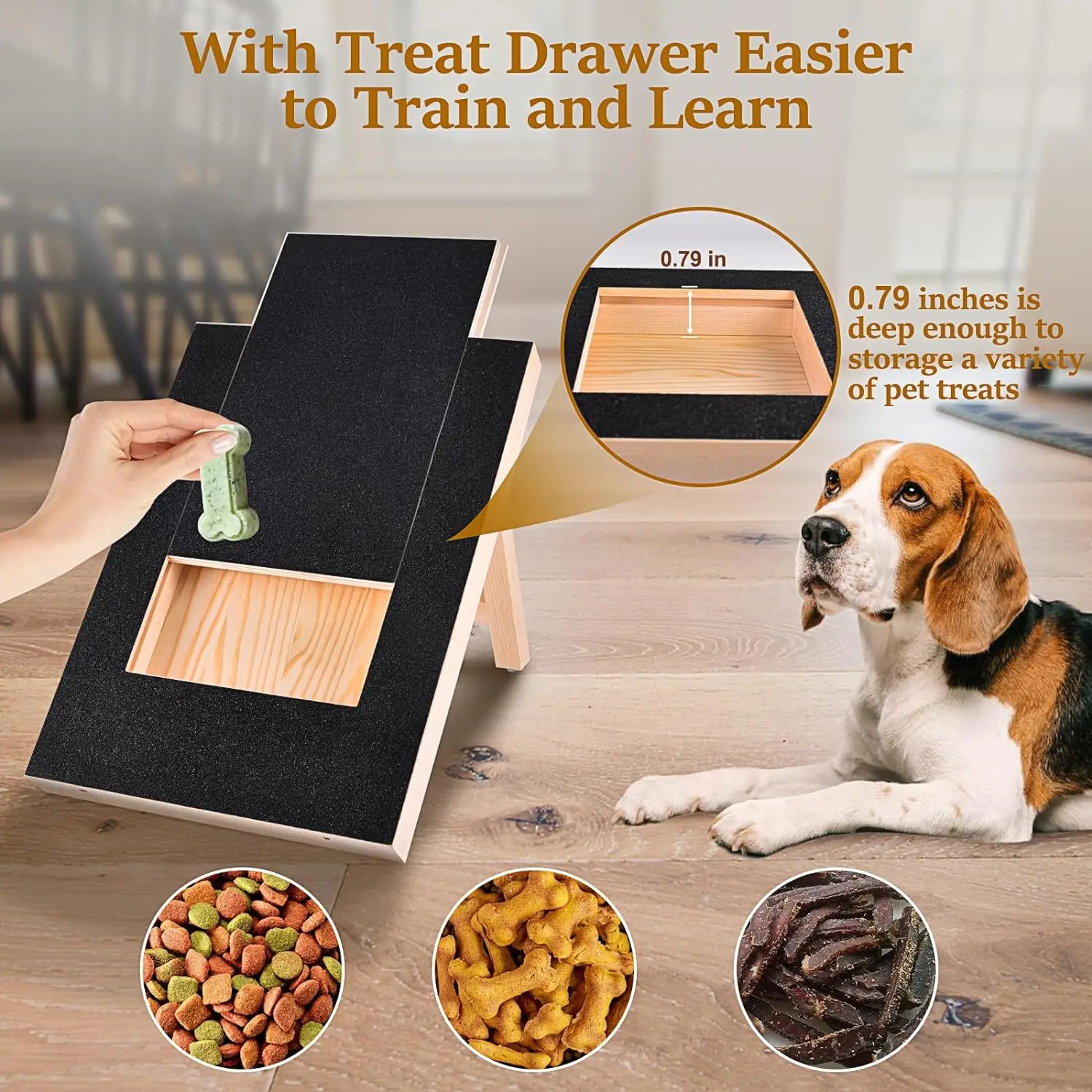 Sandpaper Dog Nail File Board with Treat Box for Puppy Nail Trimmer Dog ...