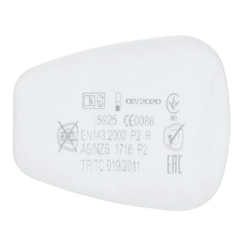 A proteção pode substituir 5n11/5911/5935 niosh p100 5925 filtro de ...