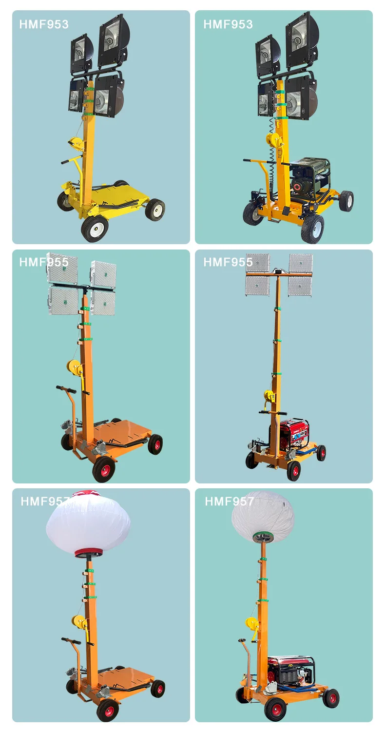 Utility Pushcart Type Lunar Gasoline Engine 1000W Moon Balloon Lighting ...