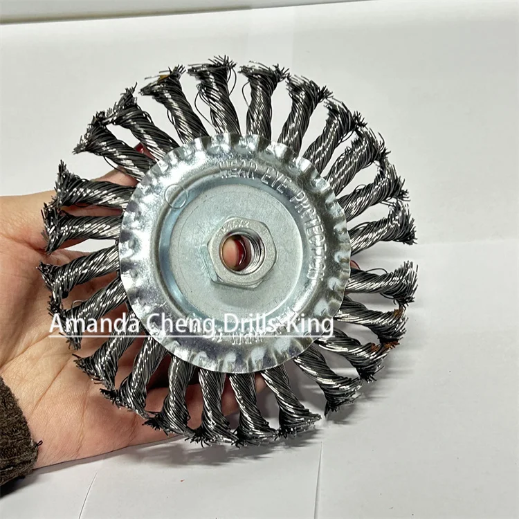 Removal Deburring Abrasives Standard Twist Knot Wire Wheel For Weld ...