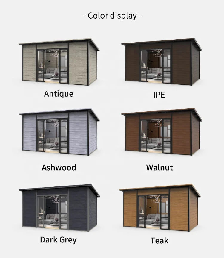 Eco Prefabricated Work Wood House with Windows by Mexytech