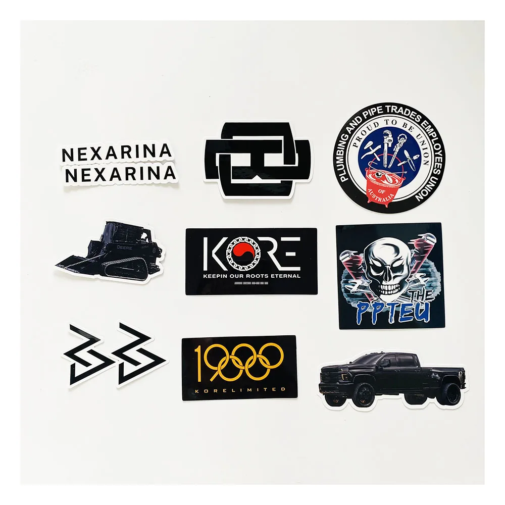 Waterproof Permanent Vinyl Logo Stickers Decorative Colorful Cartoon ...