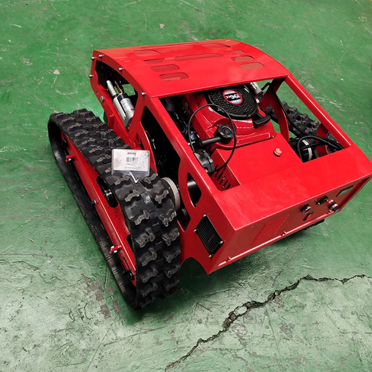 Small remote control lawn mower farm lawn trimming weeding mower Crawler type pastoral lawn mower