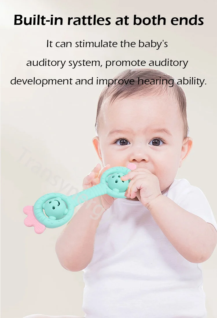 Silicone Bite Glue Newborn Baby Teething Stick Soothing Toy Strawberry ...