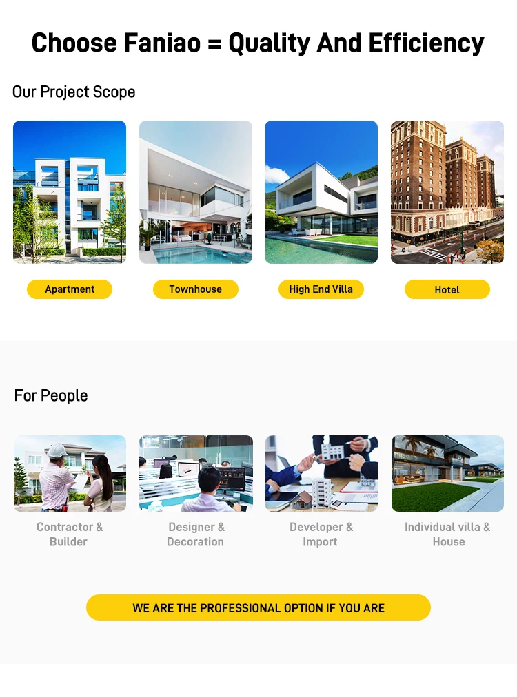 Custom Complete Melamine Kitchen Cabinet - Villa Style