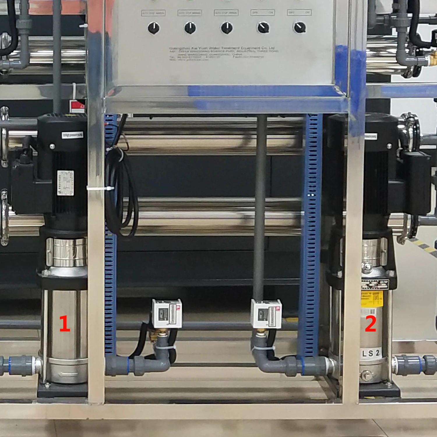 500LPH Two Stage Reverse Osmosis System Distillation Boiler Water Pure ...