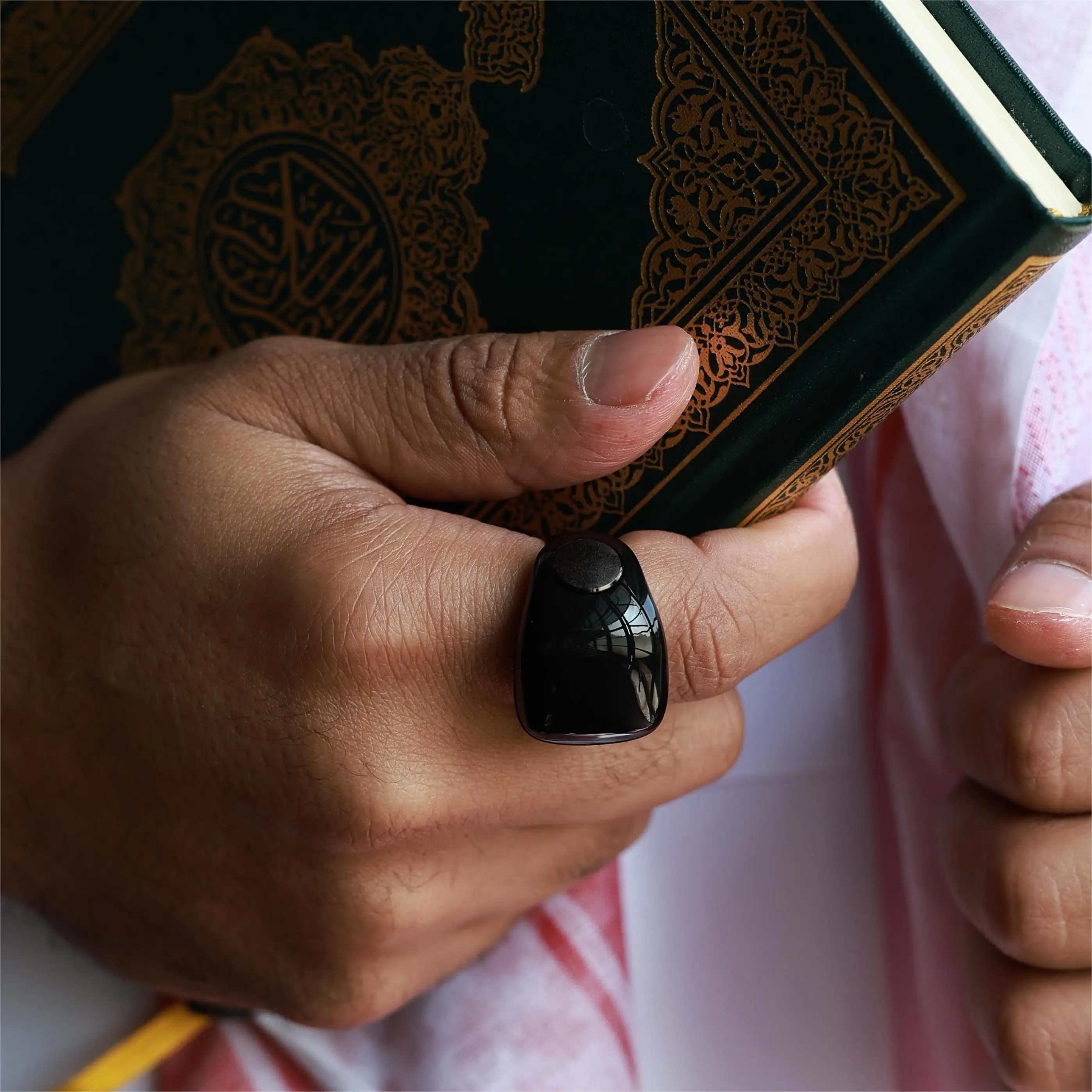 Muslim Style Alloy Digital Tasbih Counter Prayer Ring