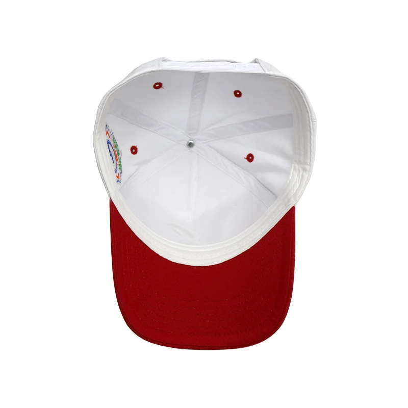 HBA54 Custom 3D Embroidery 5 Panel Baseball Cap Two Tone Embroidery ...