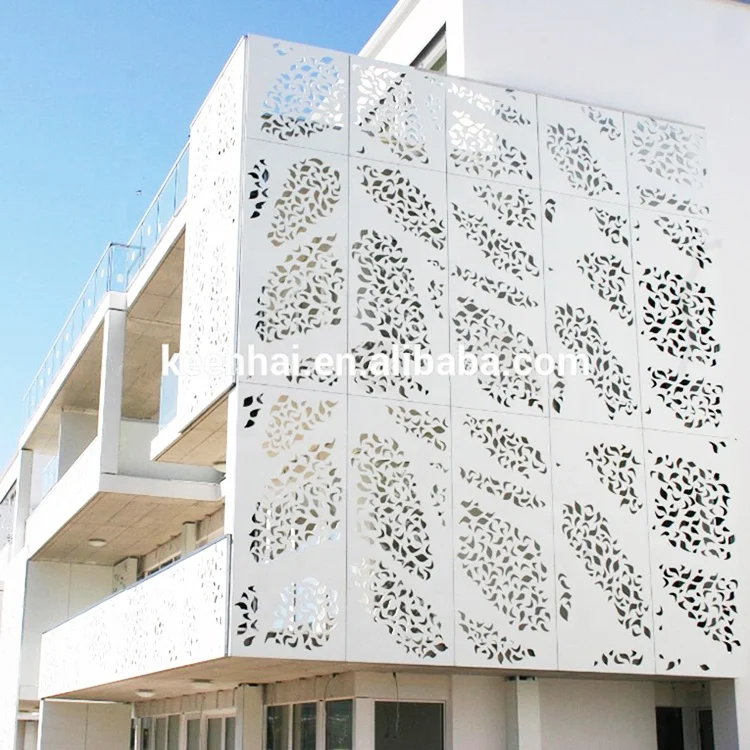 Contemporary Design Laser Cut Aluminium Panel Decorative Facades Panel ...