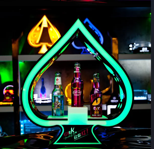 Illuminated Led Glow Wine Display Shelf Cabinet For Vodka Beer Tequila ...