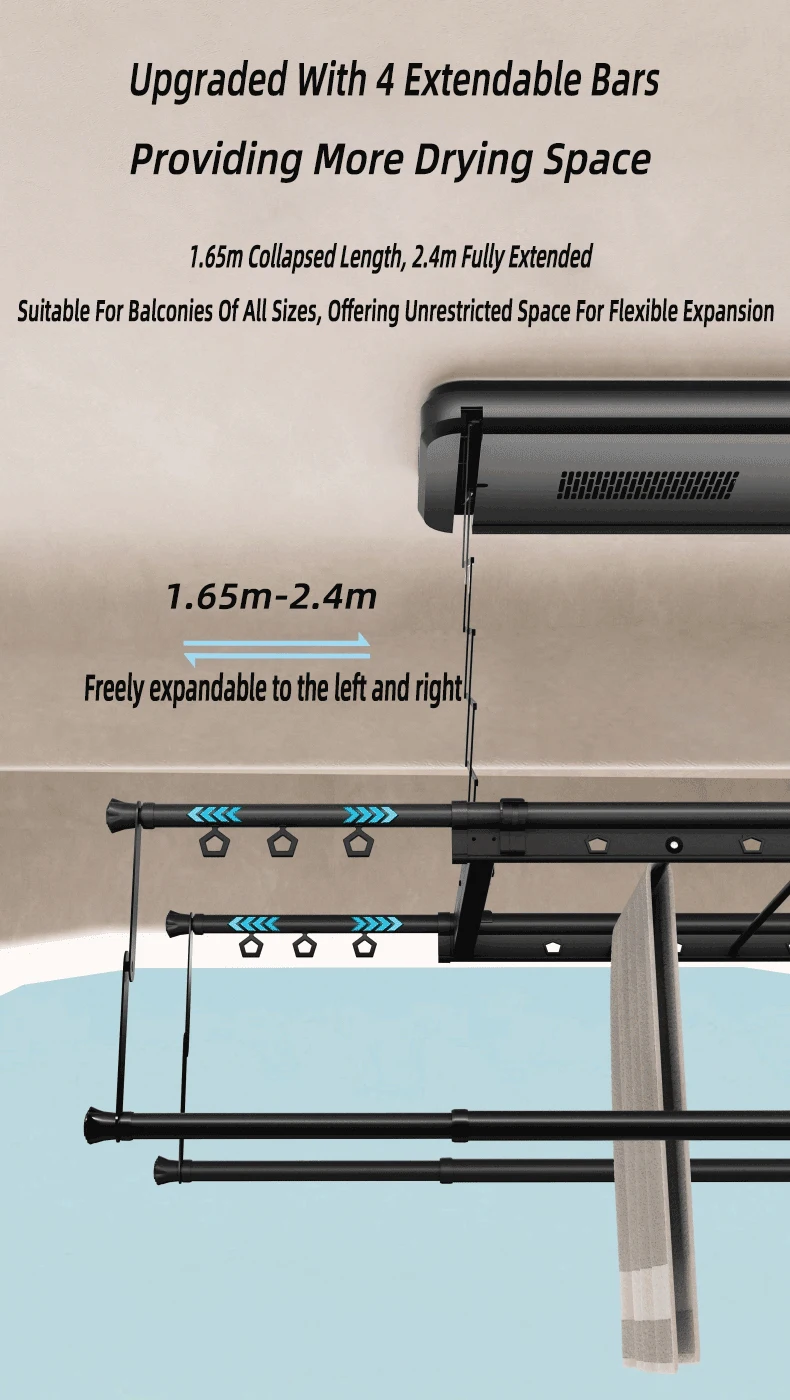 Electric Hanger - Intelligent Remote Control Drying Pole