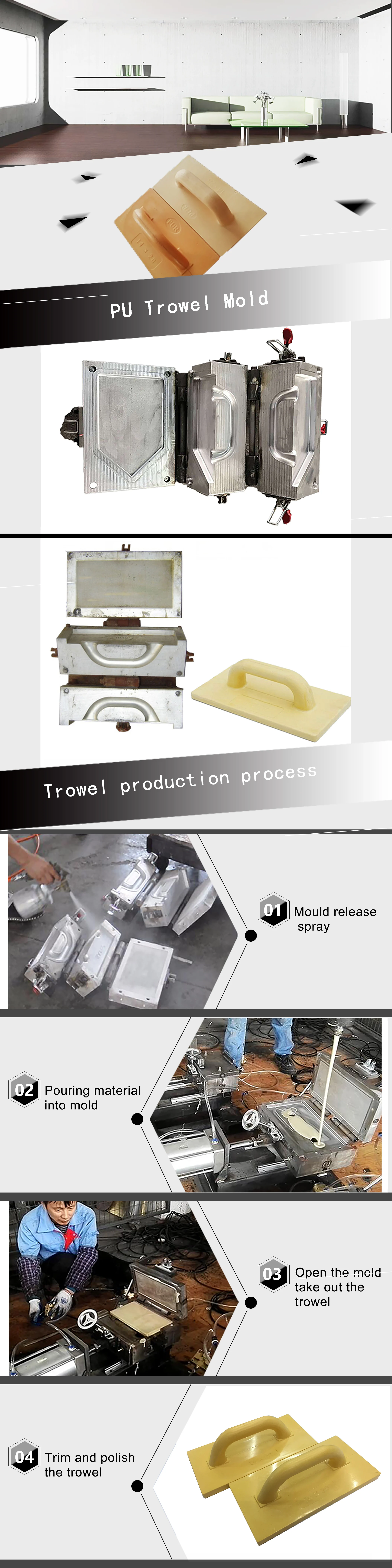 Plastic Trowel PU Foam Floating PVC Polyurethane Plastic Float Trowel ...