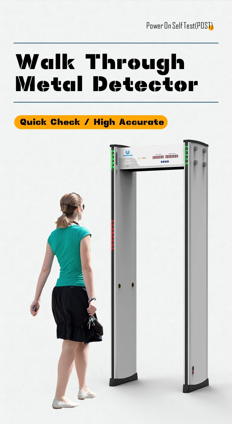6 Zones Walk Through Metal Detector With Cctv Cameras Door Walk-through ...