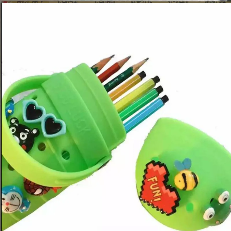 Wholesale Fashion Designer Croc Charms Eva Pencil Case Luxury Charms ...