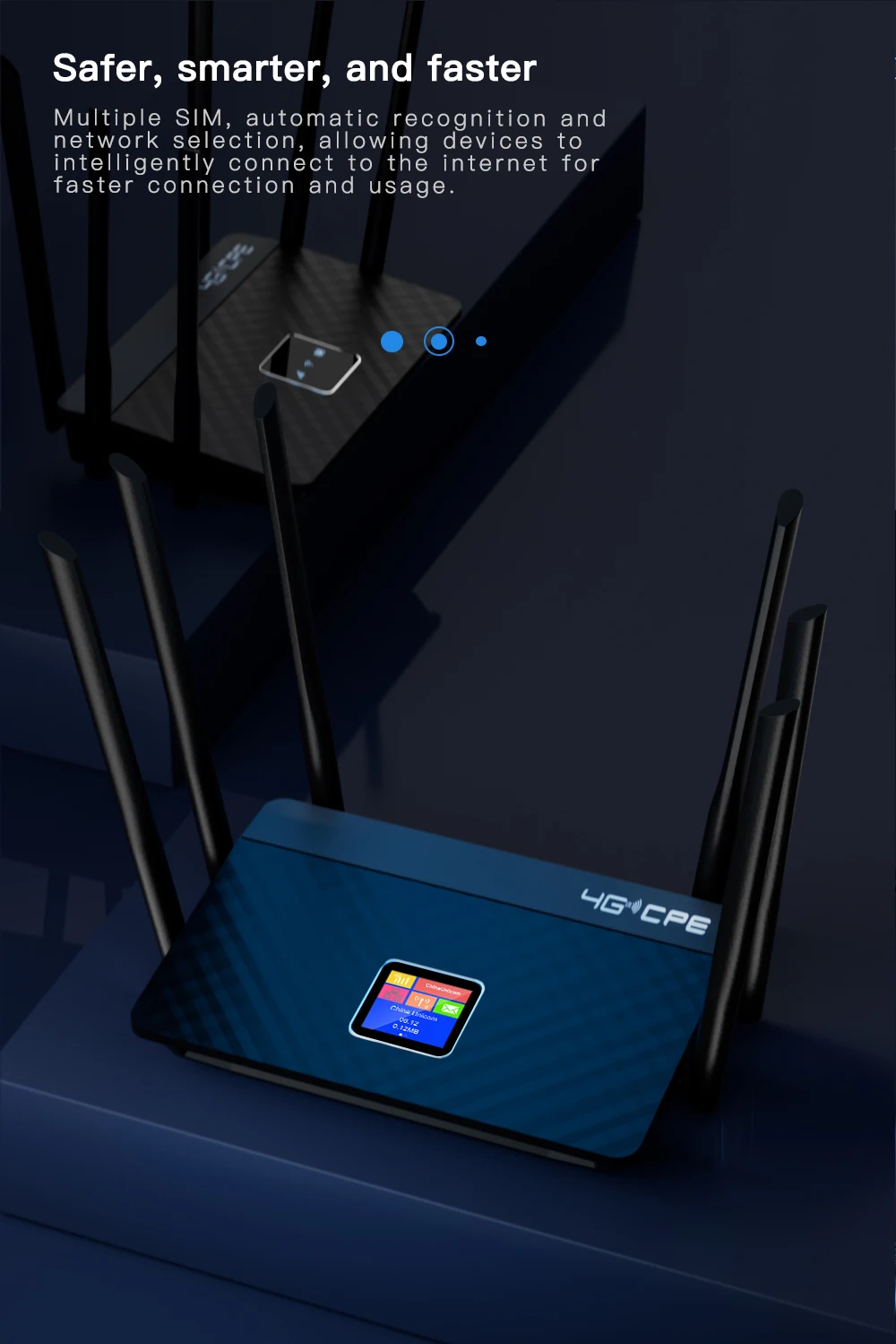 Portable Ethernet 150mbps 3g 4g Cpe Router With Multiple Sim Card Slot ...