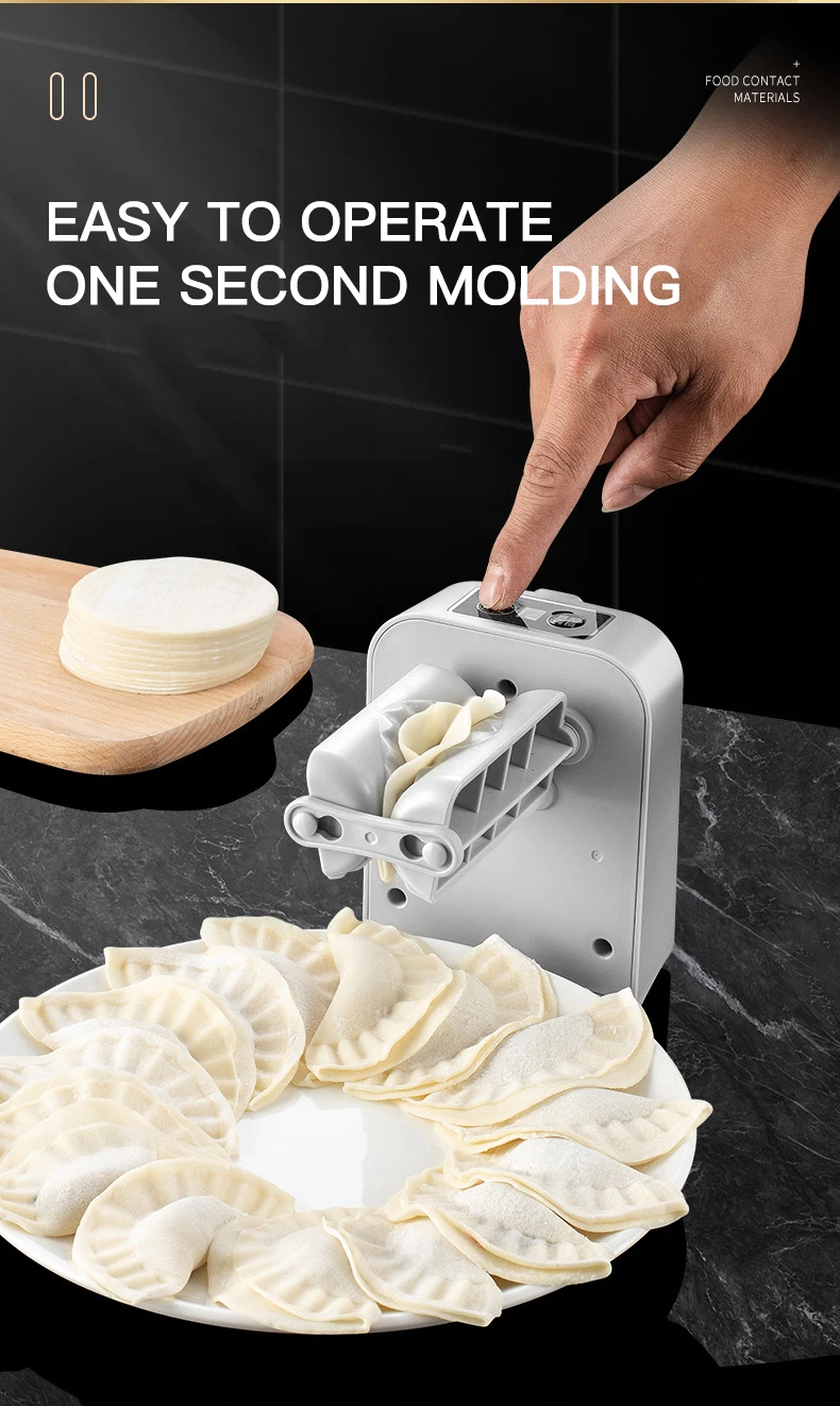 Acutomatic Dumpling Wrapper Press USB Charge Electric Gyoza Maker