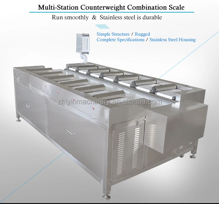 Multi Station Weighing Combination Scale Machine 16 Head Seafood ...