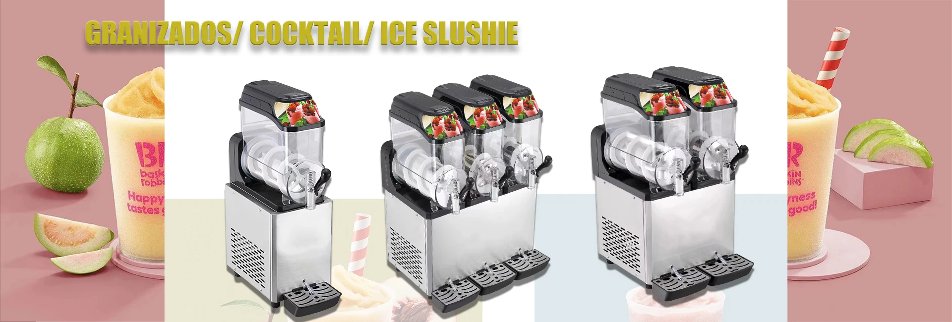 Shopping Mall Use Slush Ice Slush Making Machine/Granita Slush Machine ...