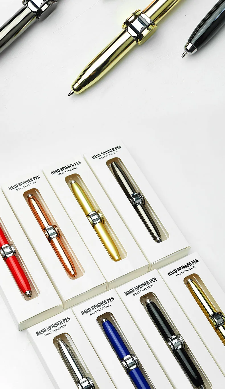 Multi Color Lighted Ballpoint Pen Creative Pen Fidget Spinning Mod Led ...