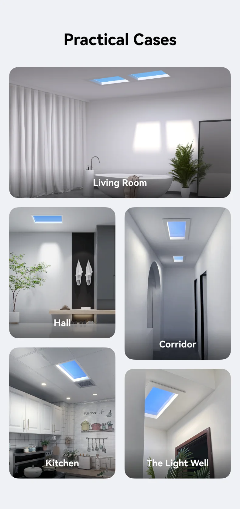 Yeelight Skylight Smart Lighting Blu-ray Scatters Rooflight Blue ...