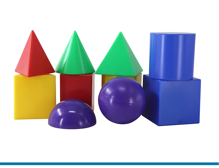 Solid Geometric Shapes - Educational Plastic Figures