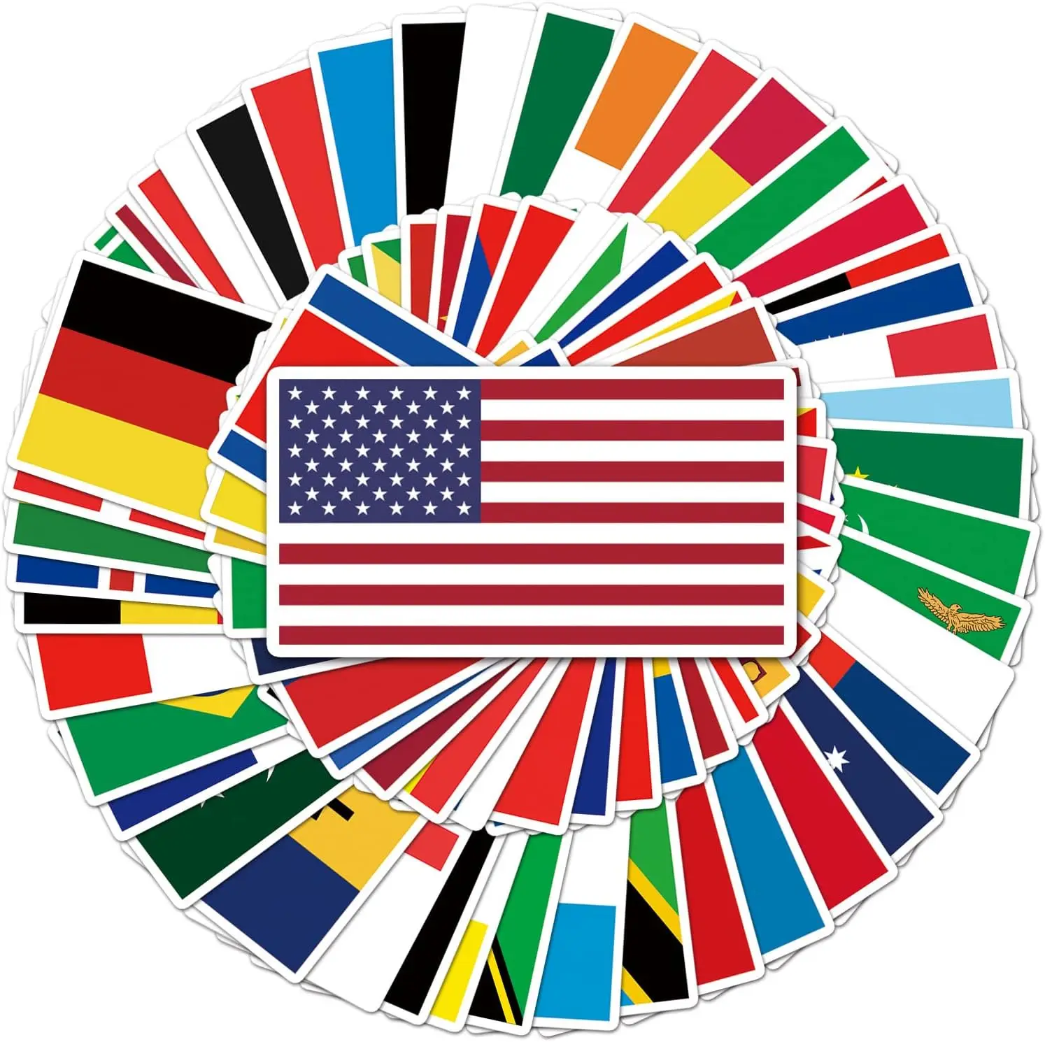 Wholesale United Nations Sticker Set - Country Name Stickers