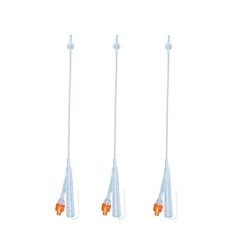 Cat Silicone Double-cavity Balloon Urinary Catheter (with Lubricant ...