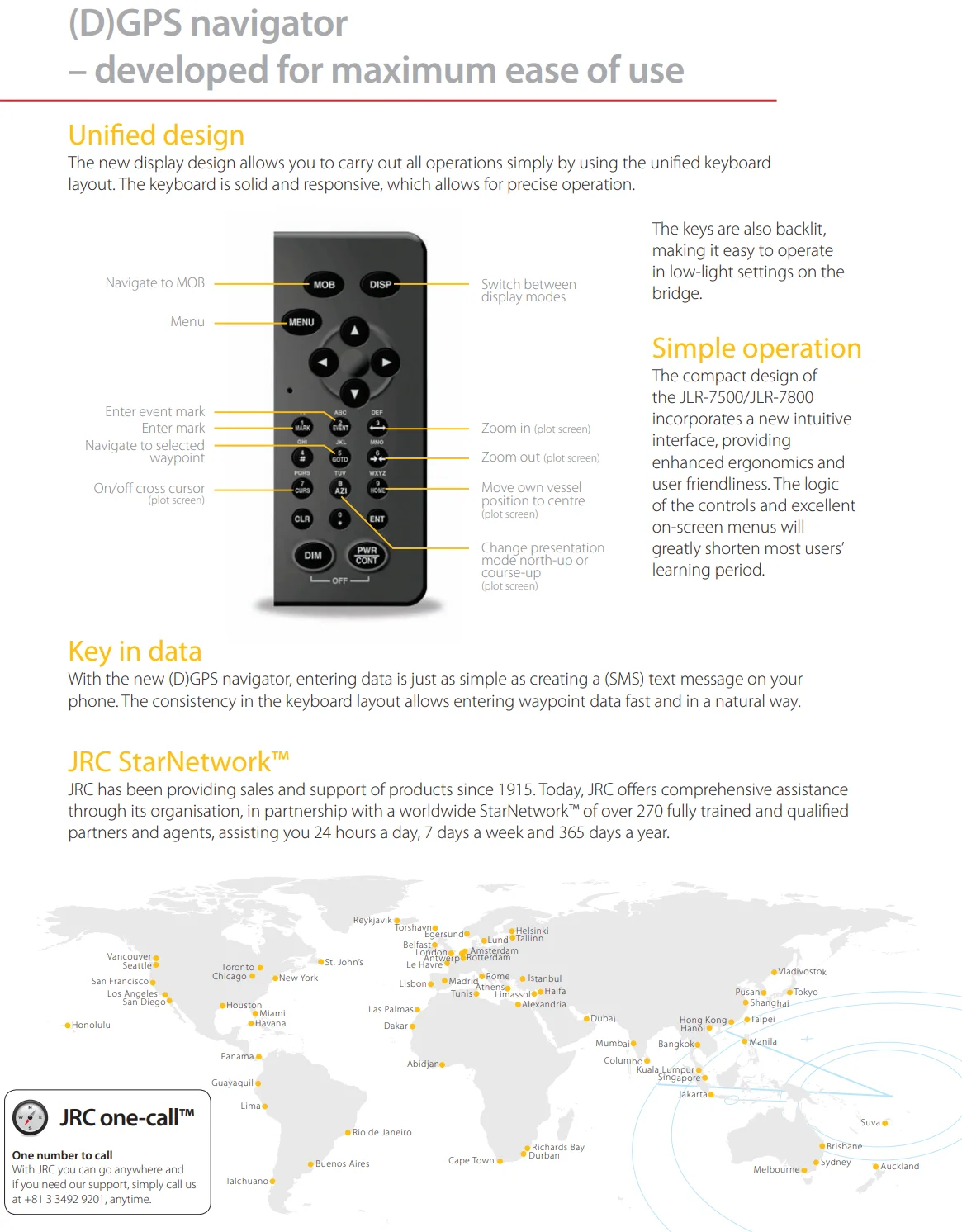 Marine Electronics Maritime Navigation Communication JRC JLR-7500 JLR ...
