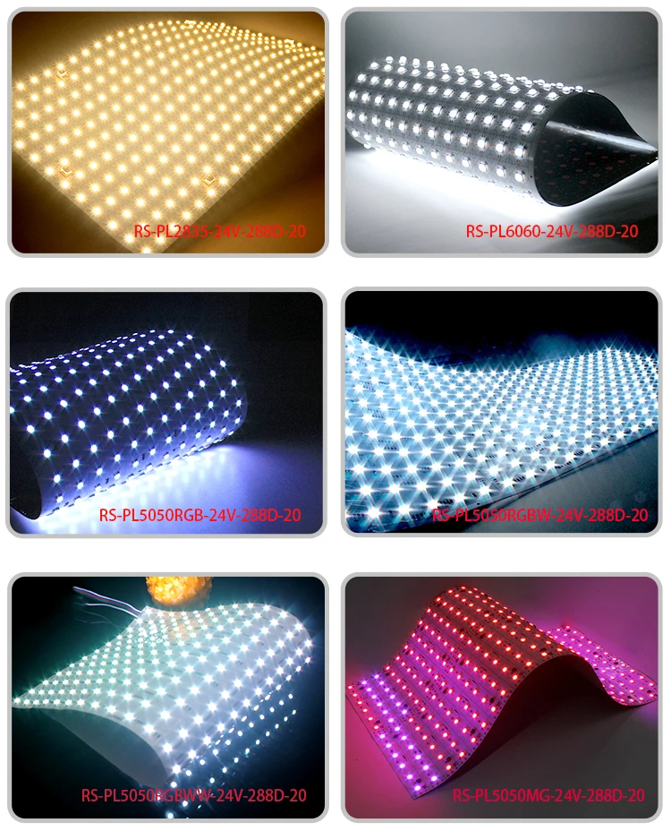 Led Factory Cuttable Paper Thin Stone Backlights Smd5050 Rgbw Flex Leds Flexibility Panel Sheets ...