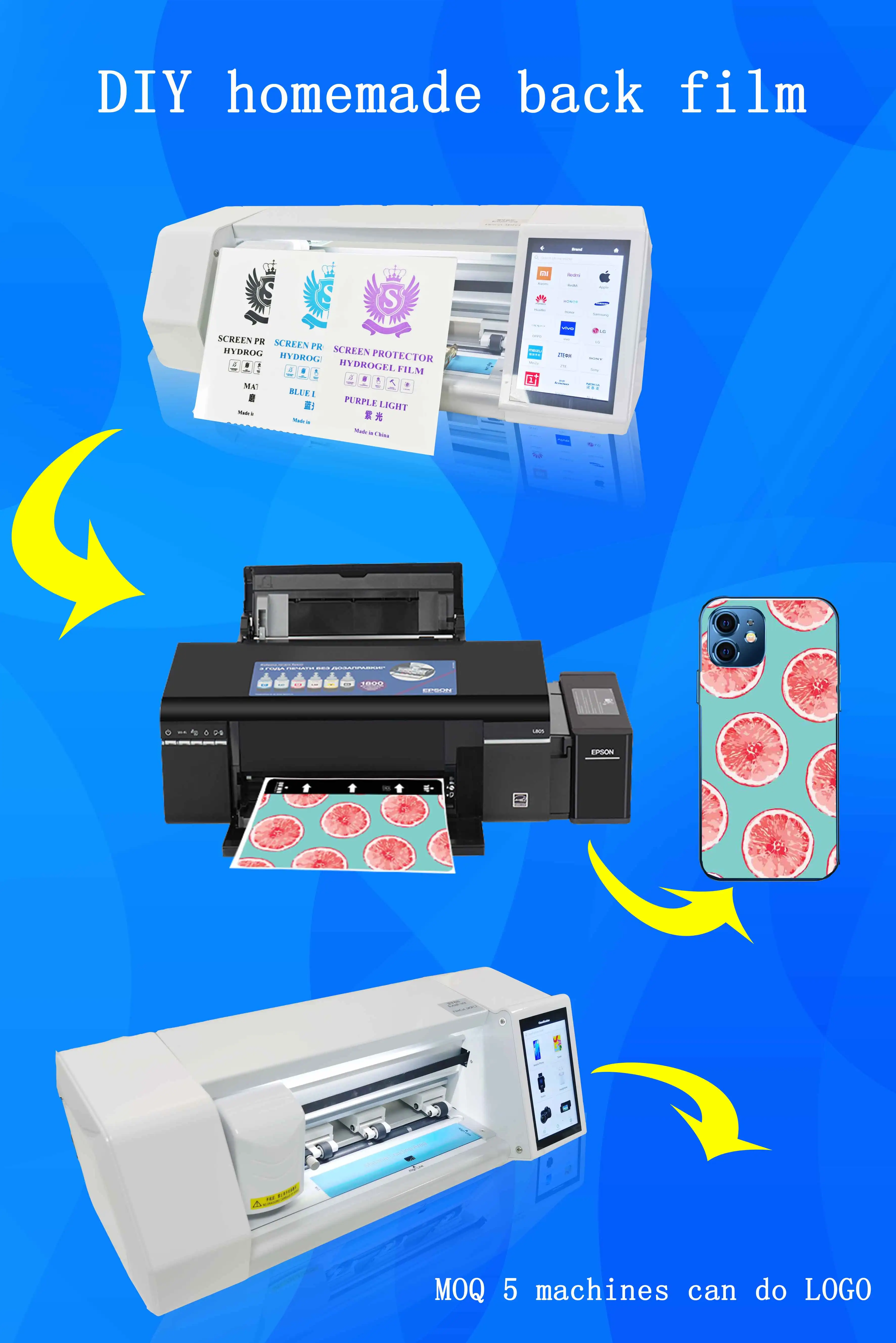 Mobile Phone Fone Back Cover Film Pattern Design Screen Protector ...