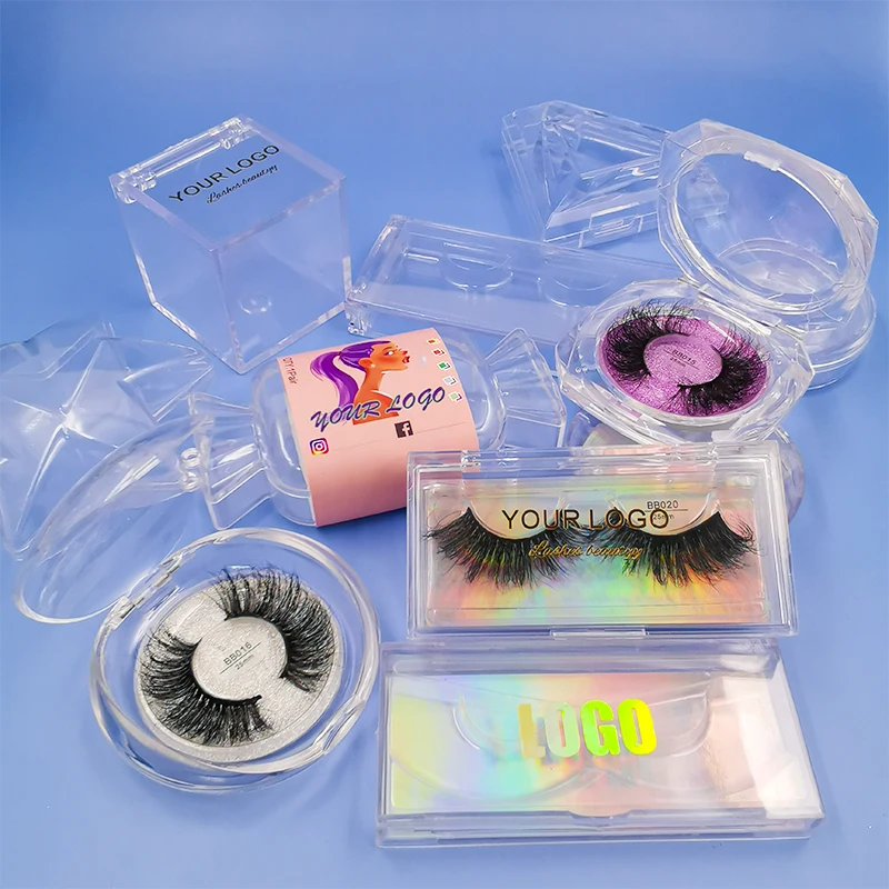 Custom Logo Plastic Acrylic Eyelash Tray - Empty Boxes