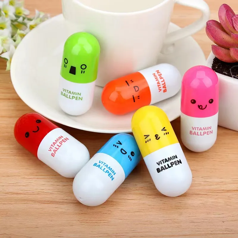 Mini Capsule Pill Pen Promotion Advertising Retractable Plastic ...