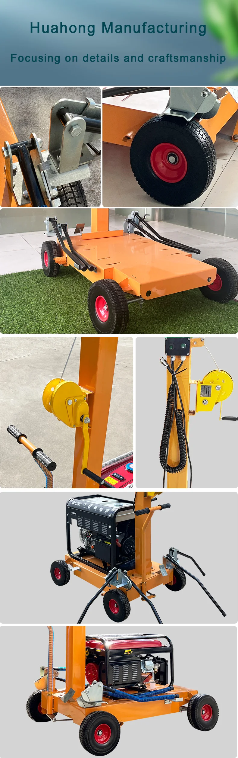 Utility Pushcart Type Lunar Gasoline Engine 1000W Moon Balloon Lighting ...
