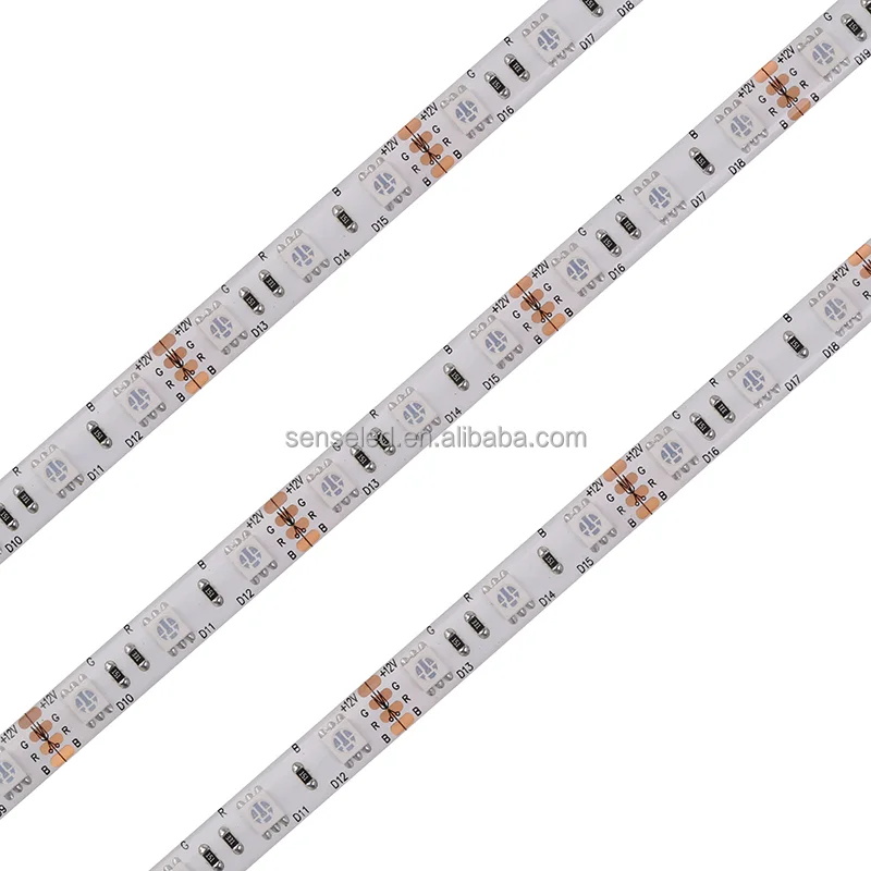 SMD5050 RGB LED Strip 30 60 120 Leds/m 12v 24v IP65 Smart Strip Lights ...